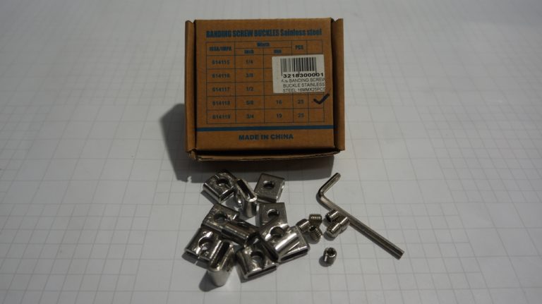 กิ๊บรัด BANDING SCREW BUCKLE STAINLESS STEEL 16MMX25PCS - Ship Store ...