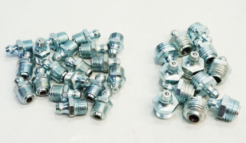 หัวอัดจารบี เหล็ก แบบจุ๊บ ขนาด 1/4" (เกลียวโต 13.2มม) - Ship Store Online.