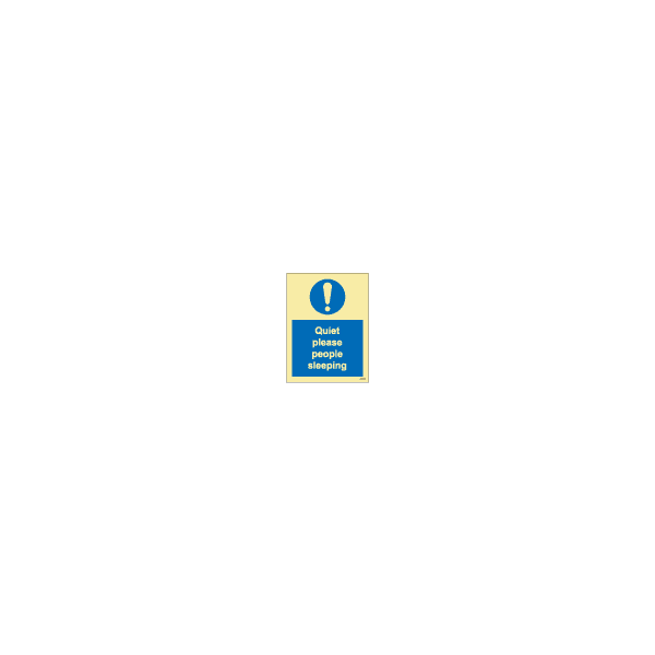 ป้าย [335878] Sign Photo Illuminescent Quiet Please People Sleeping